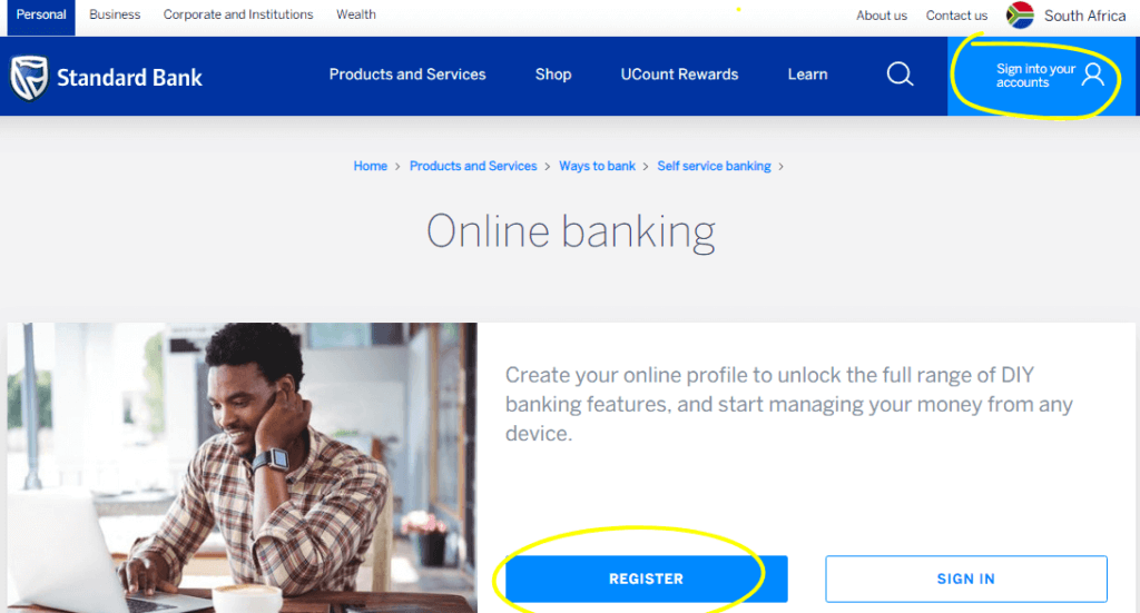 How to use Standard bank internet banking