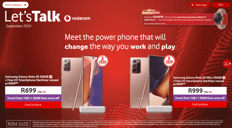 Vodacom Deals: How to Get Latest Vodacom Catalogues and Specials