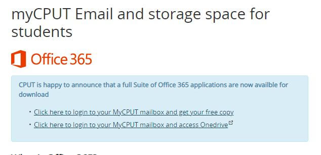 CPUT Student Email: How to Access CPUT Email