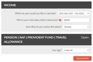 Free SARS Income Tax Calculator 2022
