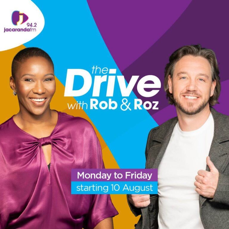 Jacaranda FM Announces Rozanne McKenzie and Rob Forbes as New Drive ...