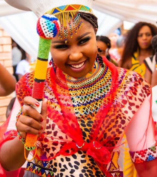 Zulu Traditional Wedding Dress Beaded Side View Sunika Magazine ...