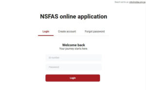 NSFAS Login Process