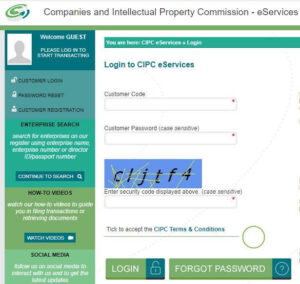 CIPC Login: How to Login to CIPC BizPortal
