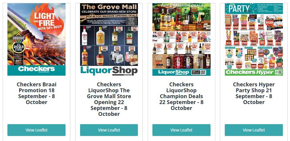 Checkers Specials for September 2023