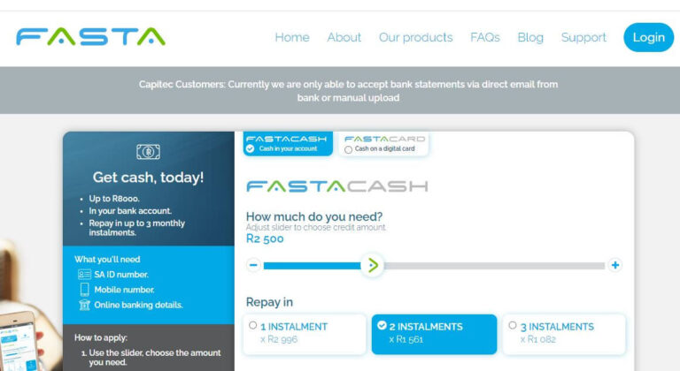 Fasta Loans South Africa: How To Apply For Fasta Loans