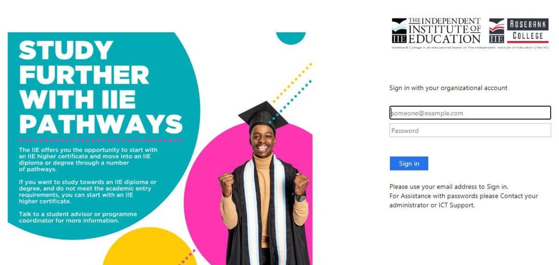 RC Learn Login - IIE Rosebank College