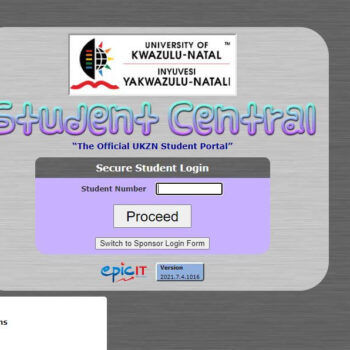 Student Central - University of Kwazulu-Natal Enabler Portal