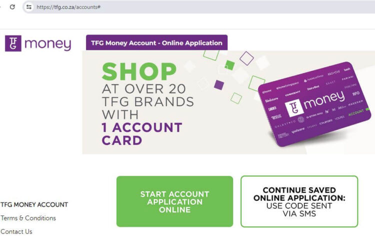 TFG Account Application in South Africa: Everything You Need to Know