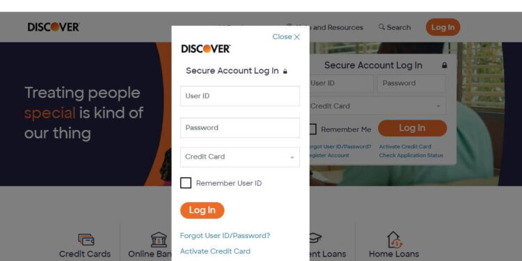 Discover Credit Card Login My Account