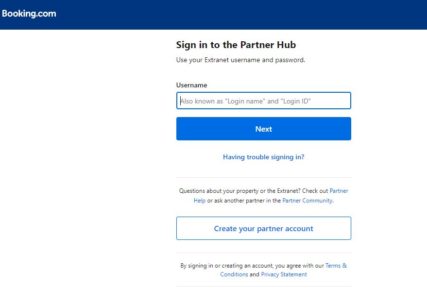 Booking.com Extranet Login: How To Login To Booking.com Extranet