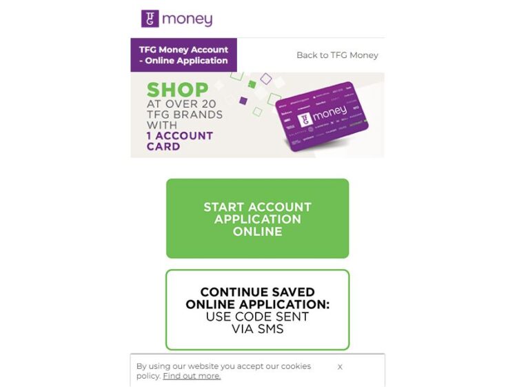 TFG Account Application