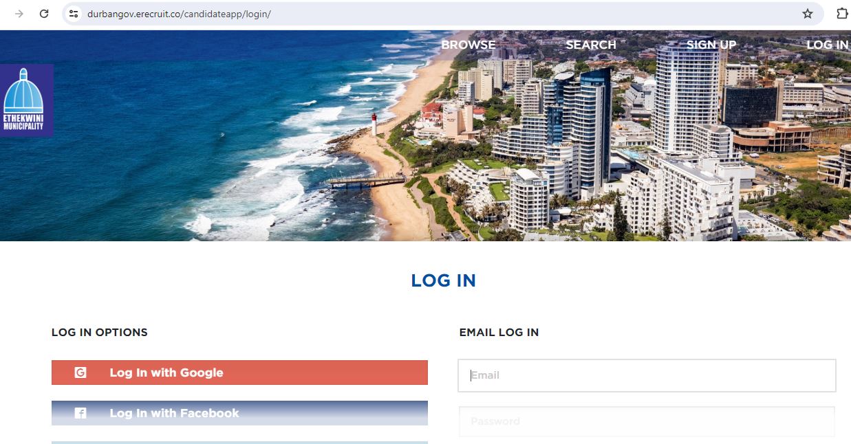 EThekwini Municipality E Careers Login & Apply For Jobs Online