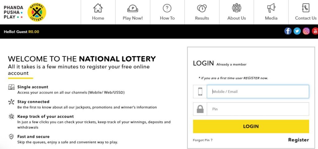 Ithuba Login, Ithuba National Lottery Login Guide