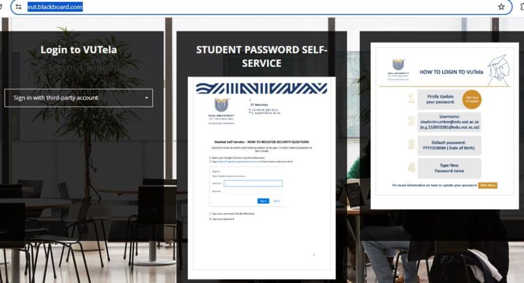 VUT Blackboard Login And Vutela Student Portal