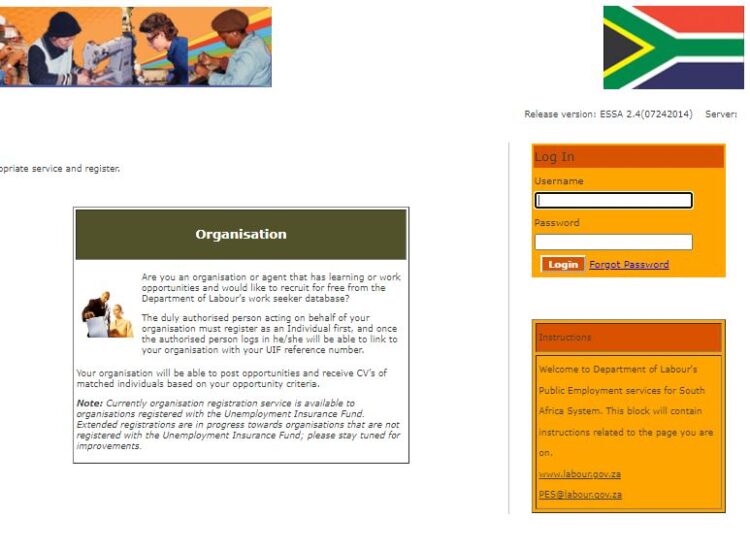 ESSA Labour Login: How To Login To ESSA Labour