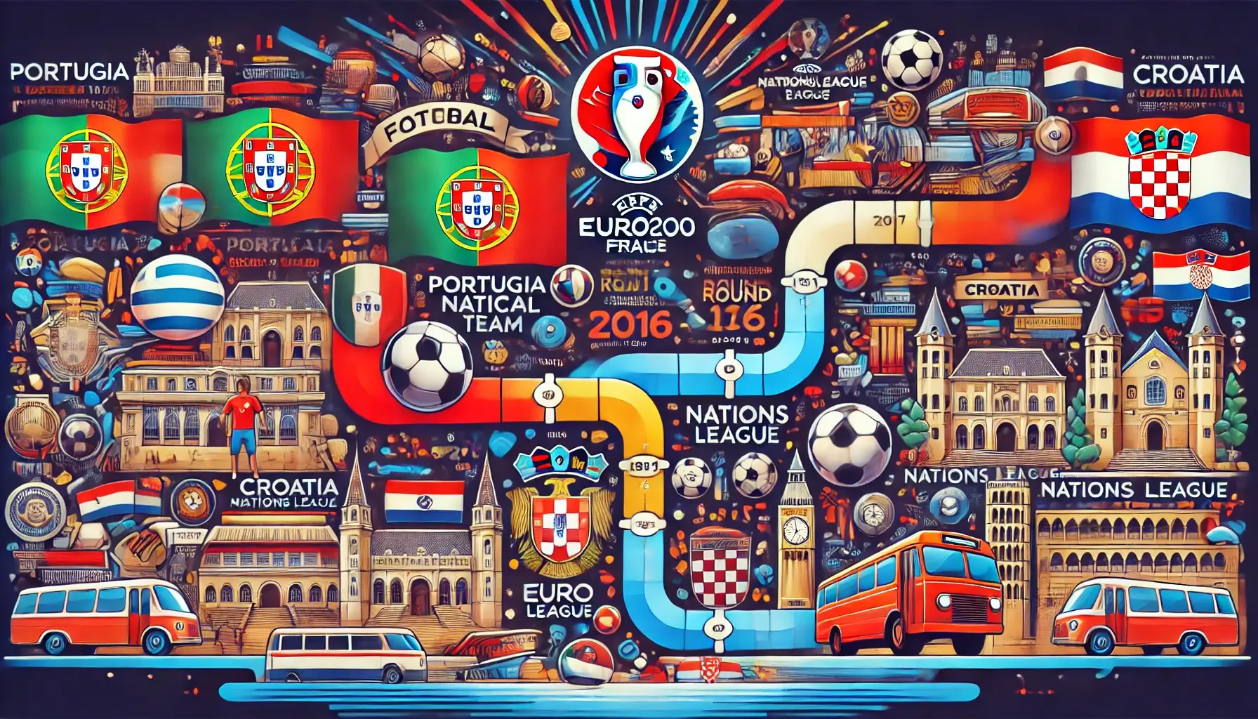 Portugal National Football Team vs Croatia National Football Team Timeline
