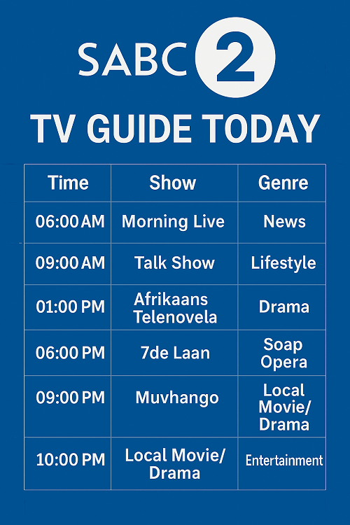 How to Check SABC 2 TV Guide Today in South Africa