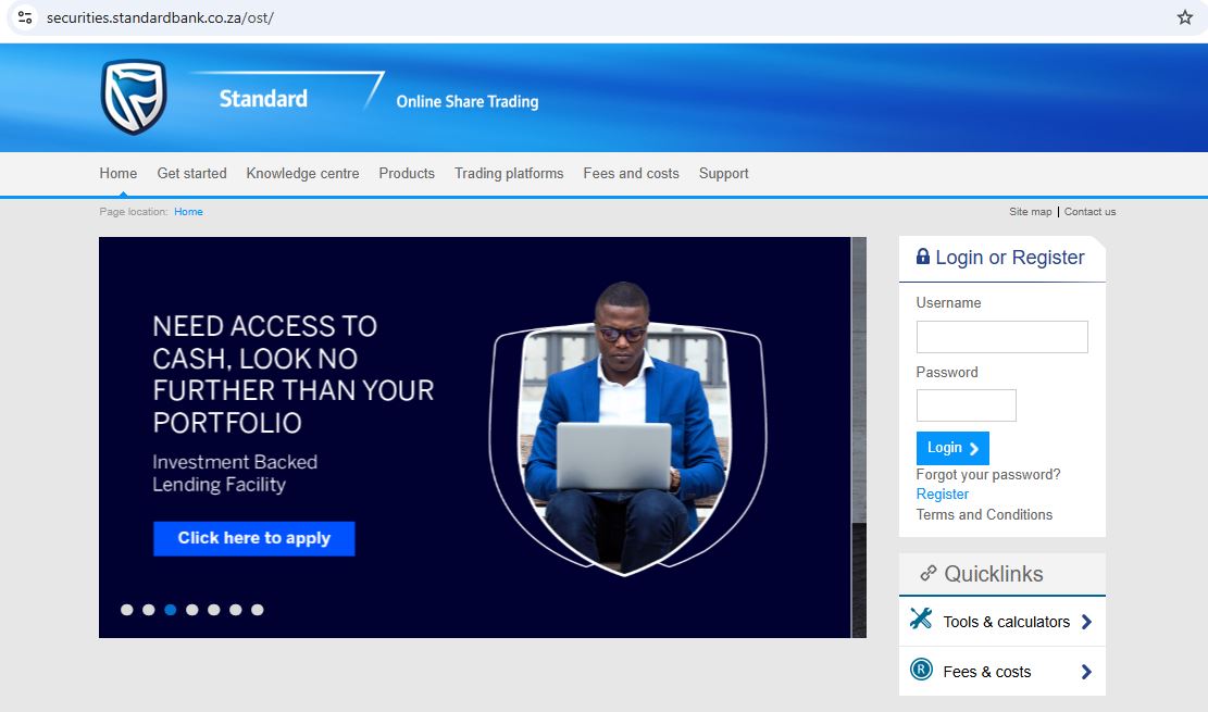 Standard Bank Online Share Trading Login