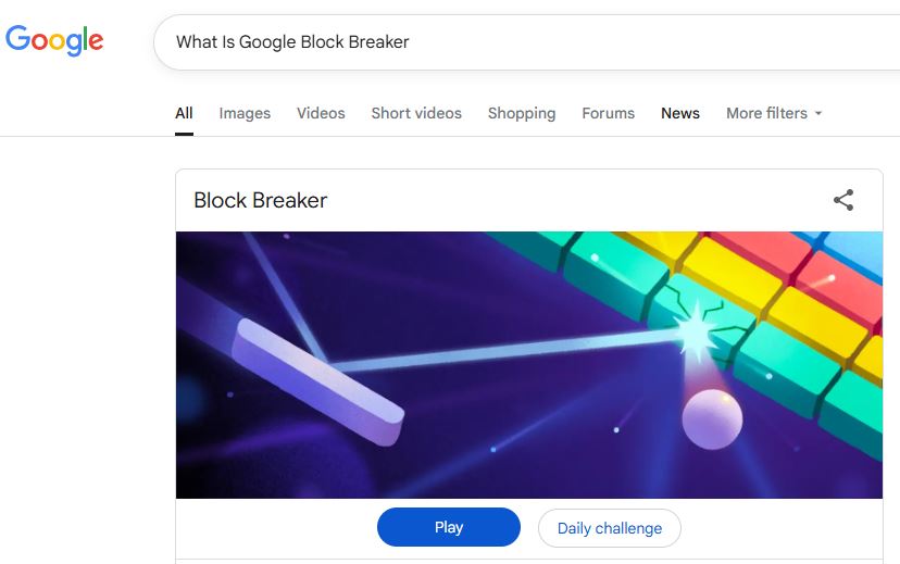 What Is Google Block Breaker
