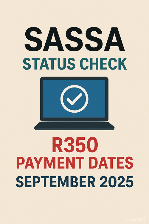 SASSA Status Check for R350 Payment Dates for September 2025