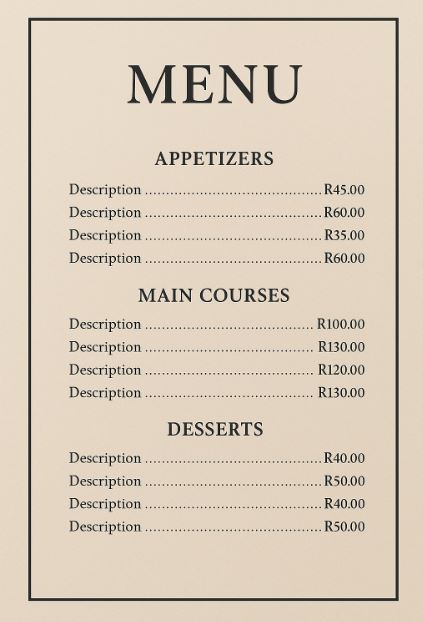What Is A Menu? Different Types Of Menu