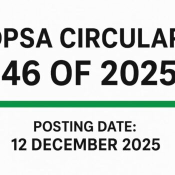 DPSA Circular 46 Of 2024: DPSA Vacancies December 2024
