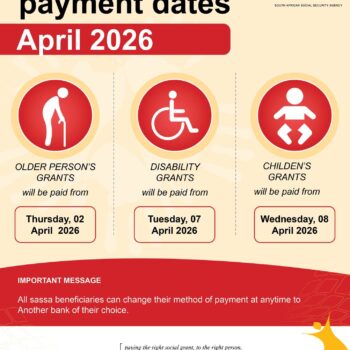 Sassa Payment Dates For April 2023